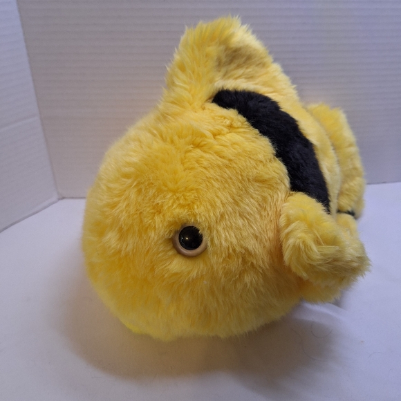 Unipak | Toys | Unipak Yellow Black Plush Puffer Fish Large Eyes ...